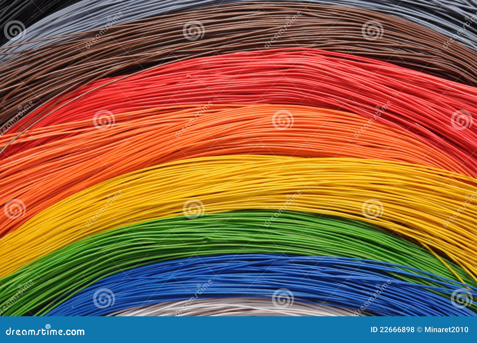 Rainbow in Broadband Networks Stock Photo - Image of internet ...