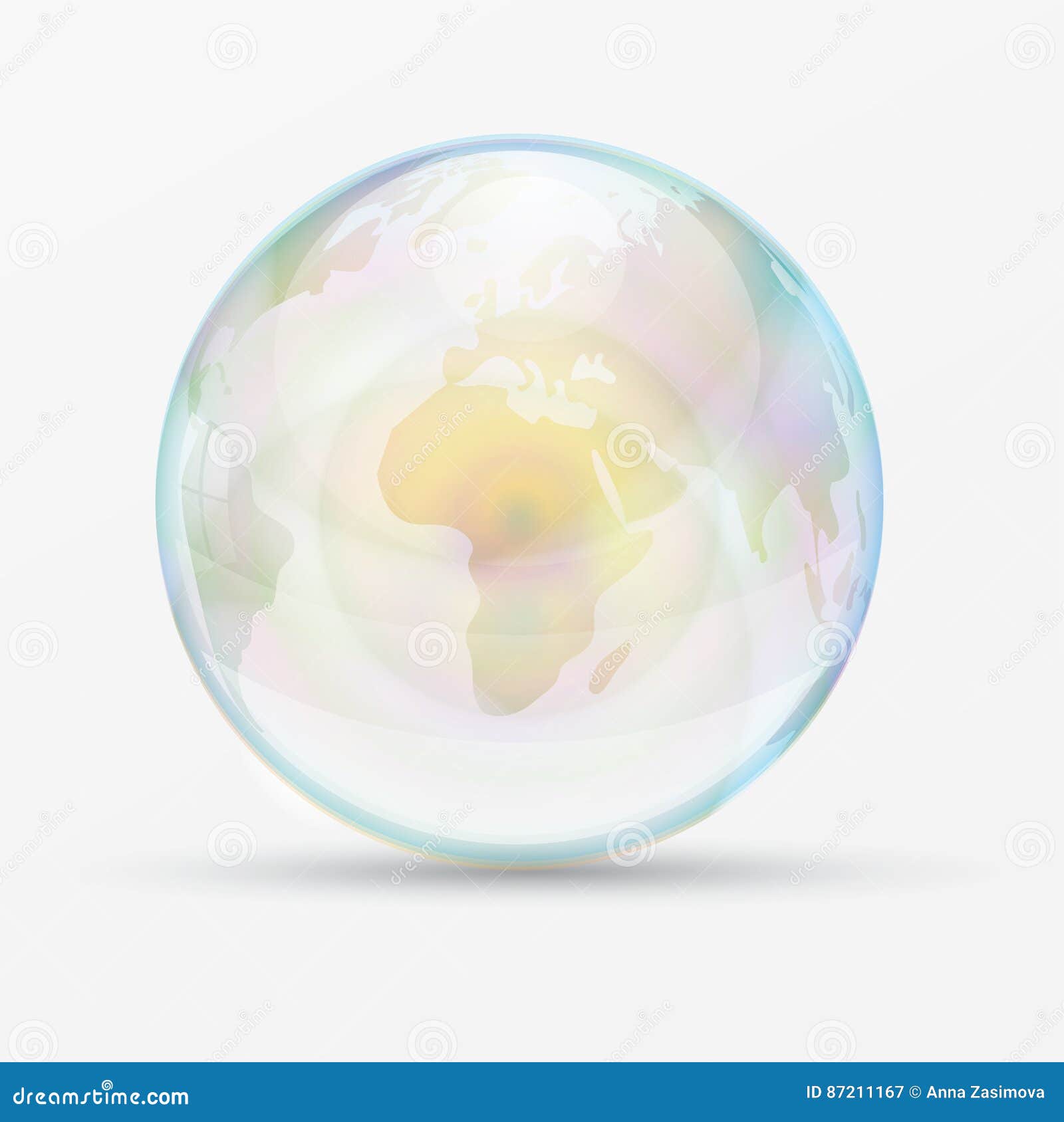 Rainbow bubble world map stock vector. Illustration of liquid - 87211167