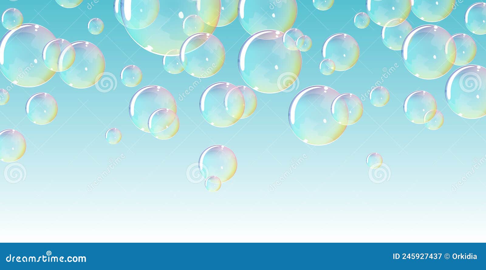 Rainbow bubbles background stock vector. Illustration of happy - 245927437