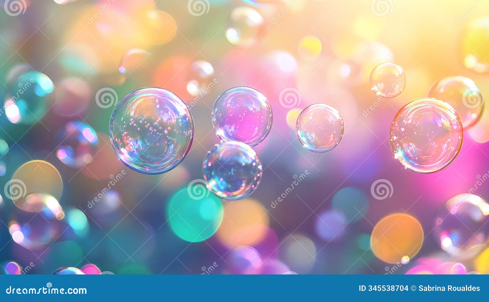 Rainbow Bubbles Celebration Birthday Party Event Wallpaper Background ...
