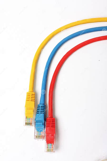 Rainbow cables stock image. Image of cat5, isolated, isdn - 5160457