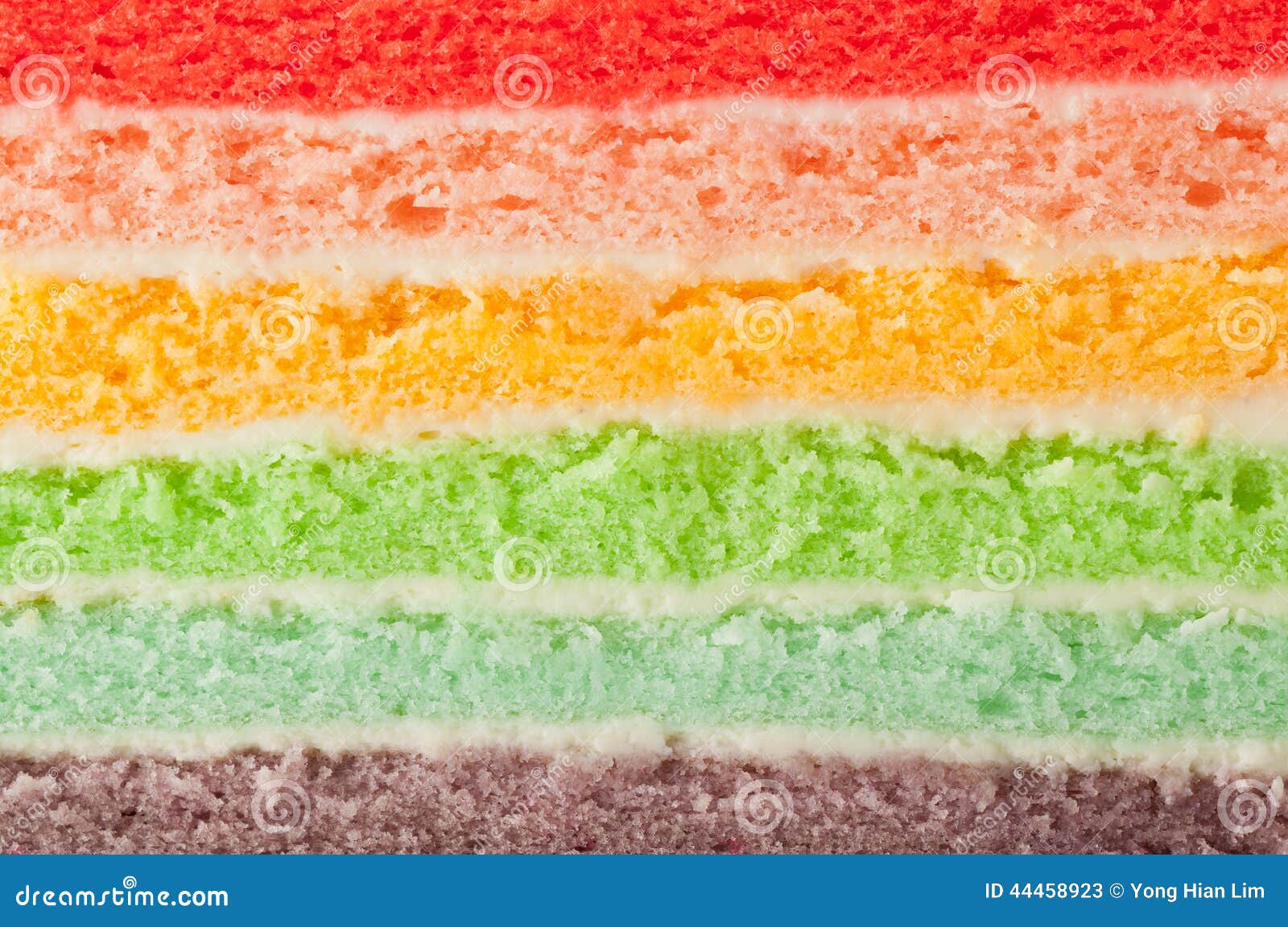 Rainbow cake layers stock image. Image of confection - 44458923
