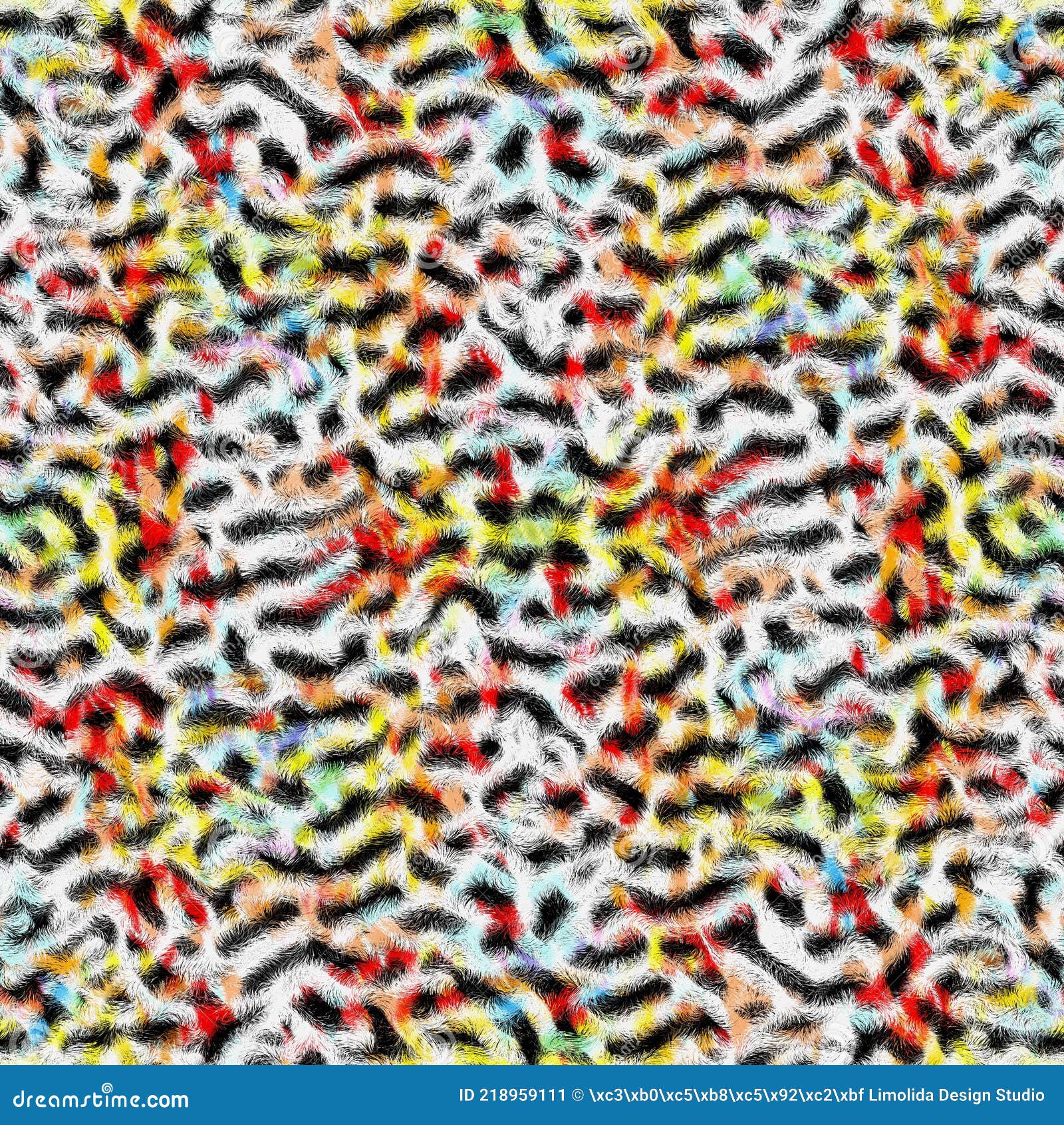 Rainbow Camo Grunge Mash Up Texture Background. Colorful Bold Irregular ...