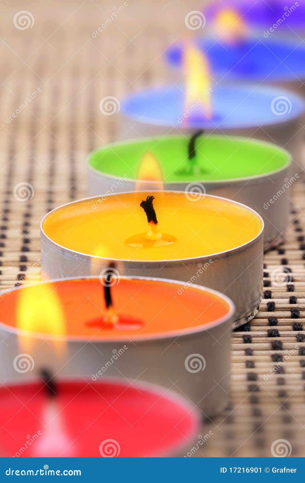 Rainbow candles II stock image. Image of symbolic, candles - 17216901