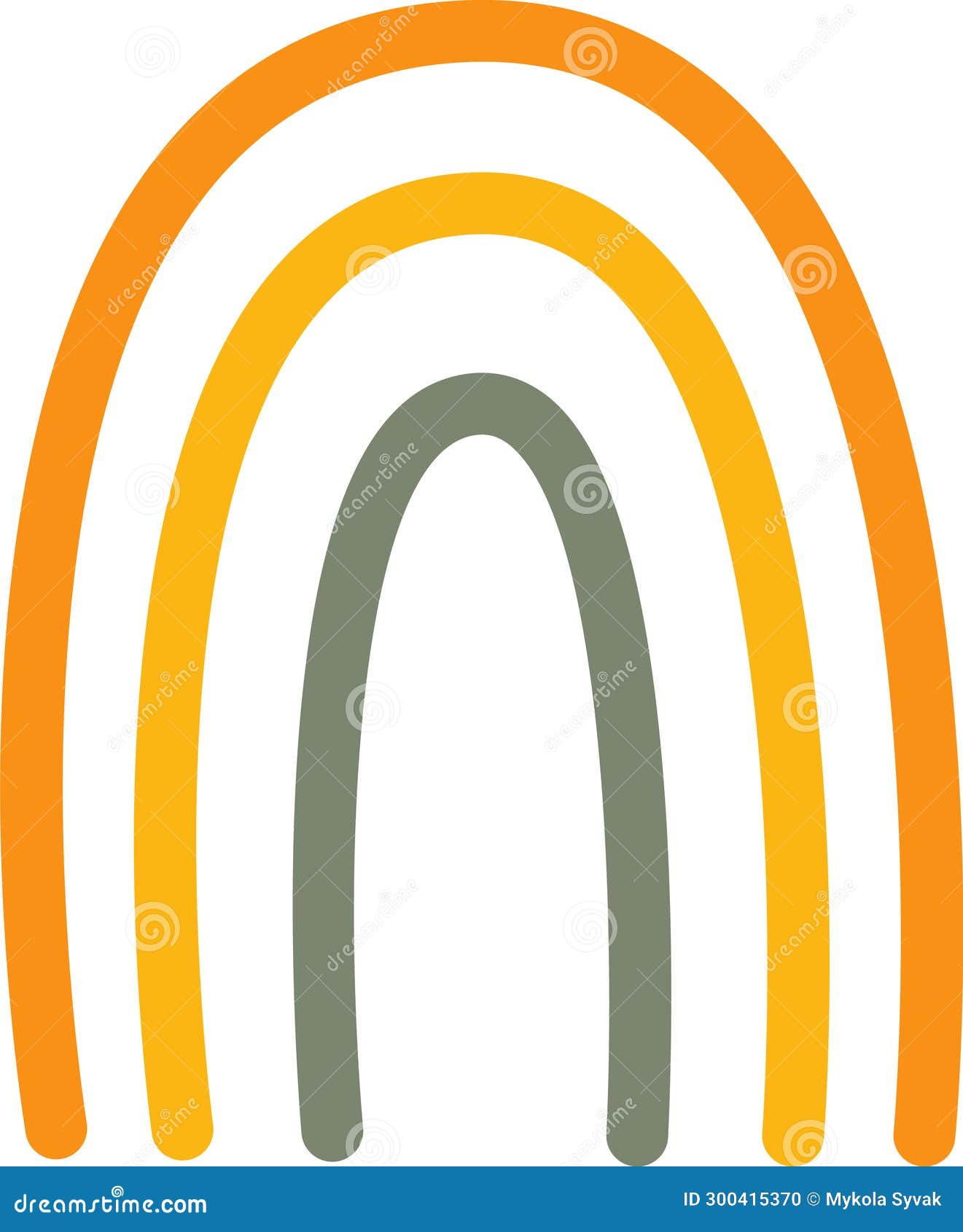 Rainbow Cartoon Icon stock vector. Illustration of symbol - 300415370