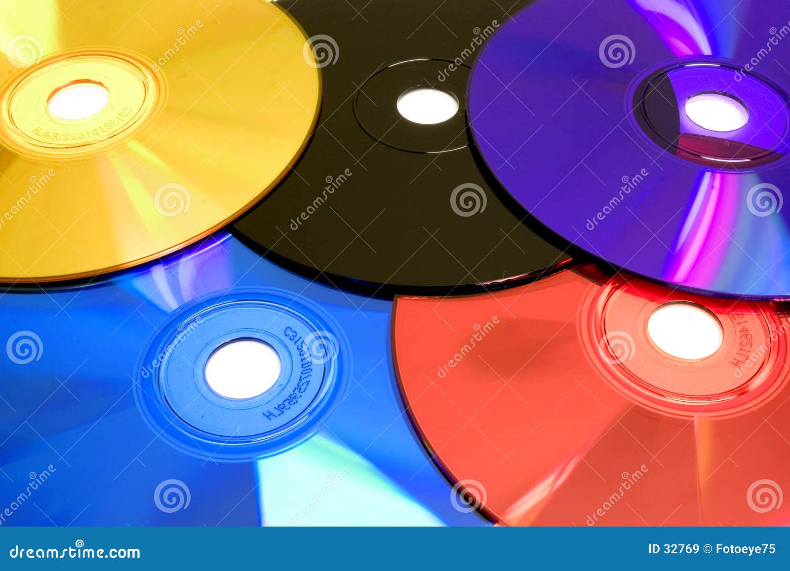 Rainbow CD immagine stock. Immagine di audio, nero, viola - 32769