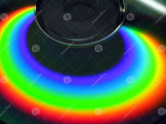 Rainbow on CD stock image. Image of rainbow, colors, circle - 42241