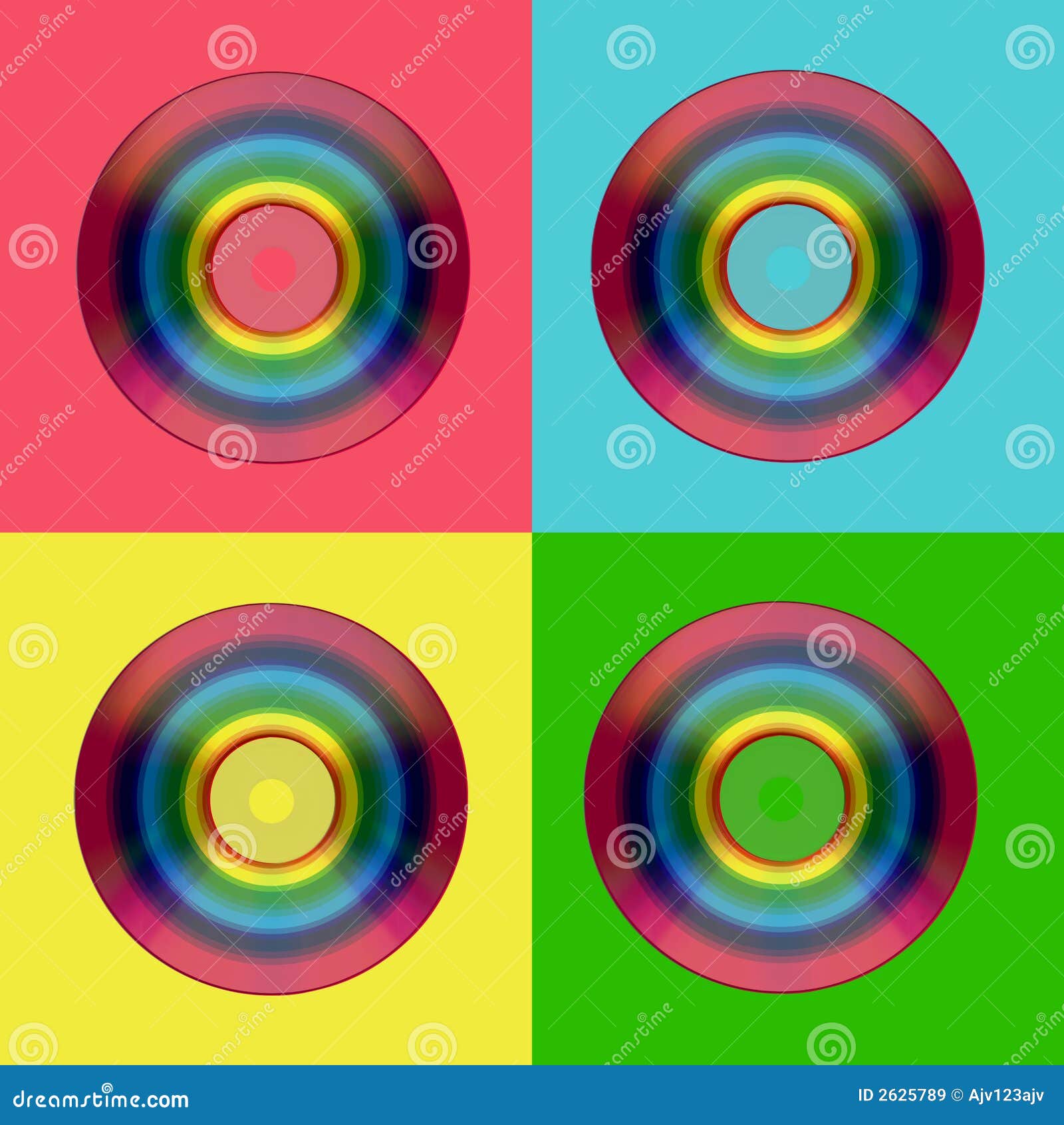 Rainbow CD di DVD illustrazione di stock. Illustrazione di cartella ...