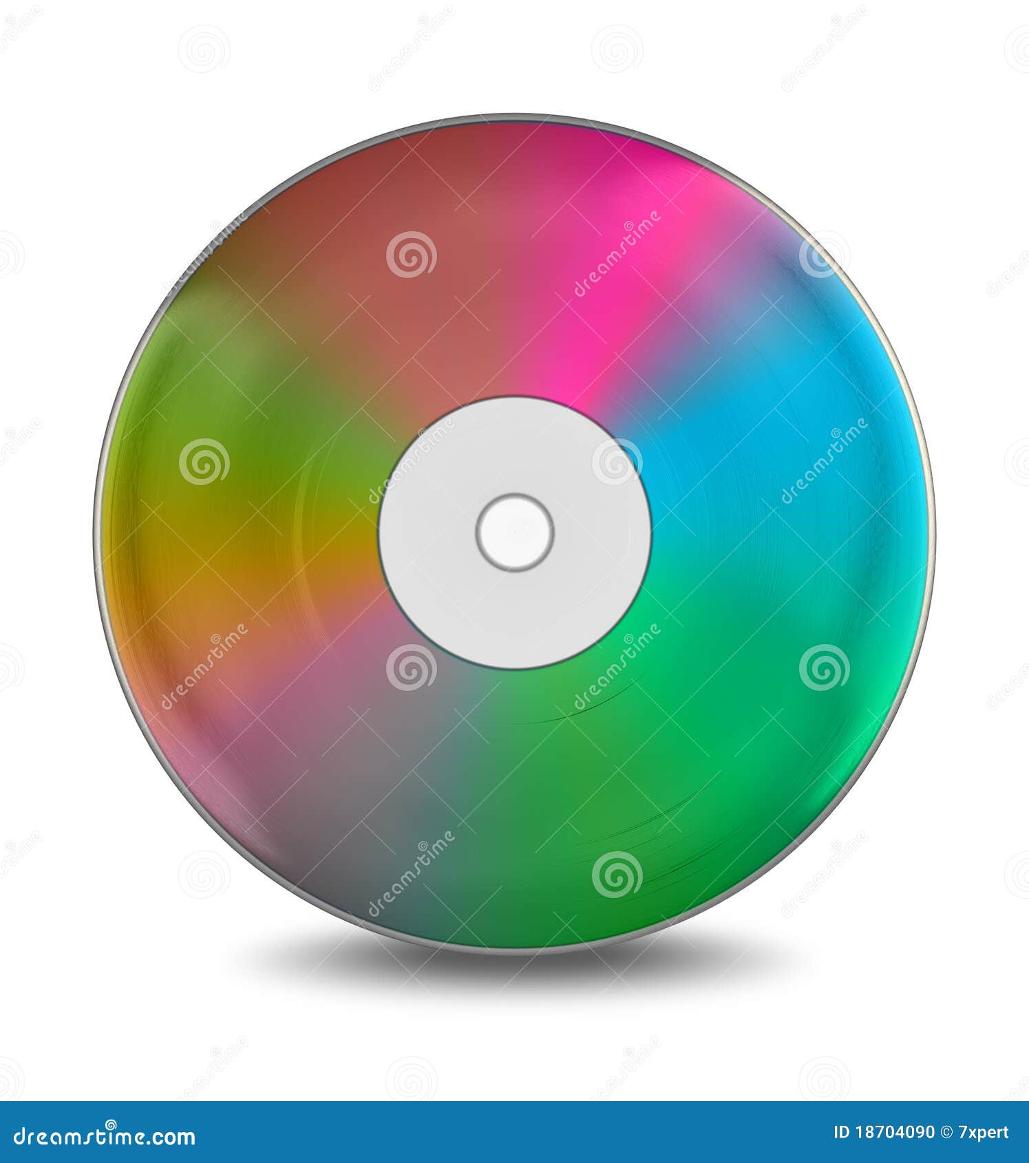 Rainbow cd disc stock illustration. Illustration of sphere - 18704090