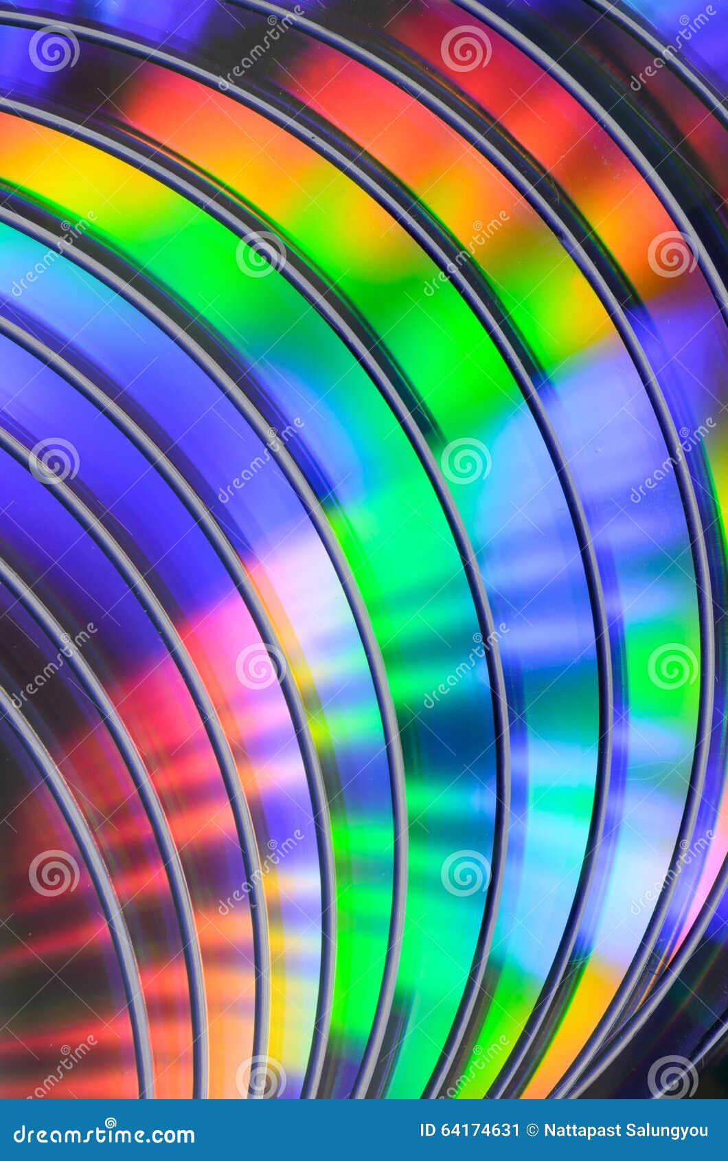 Rainbow cd dvd bluray stock image. Image of circle, blue - 64174631