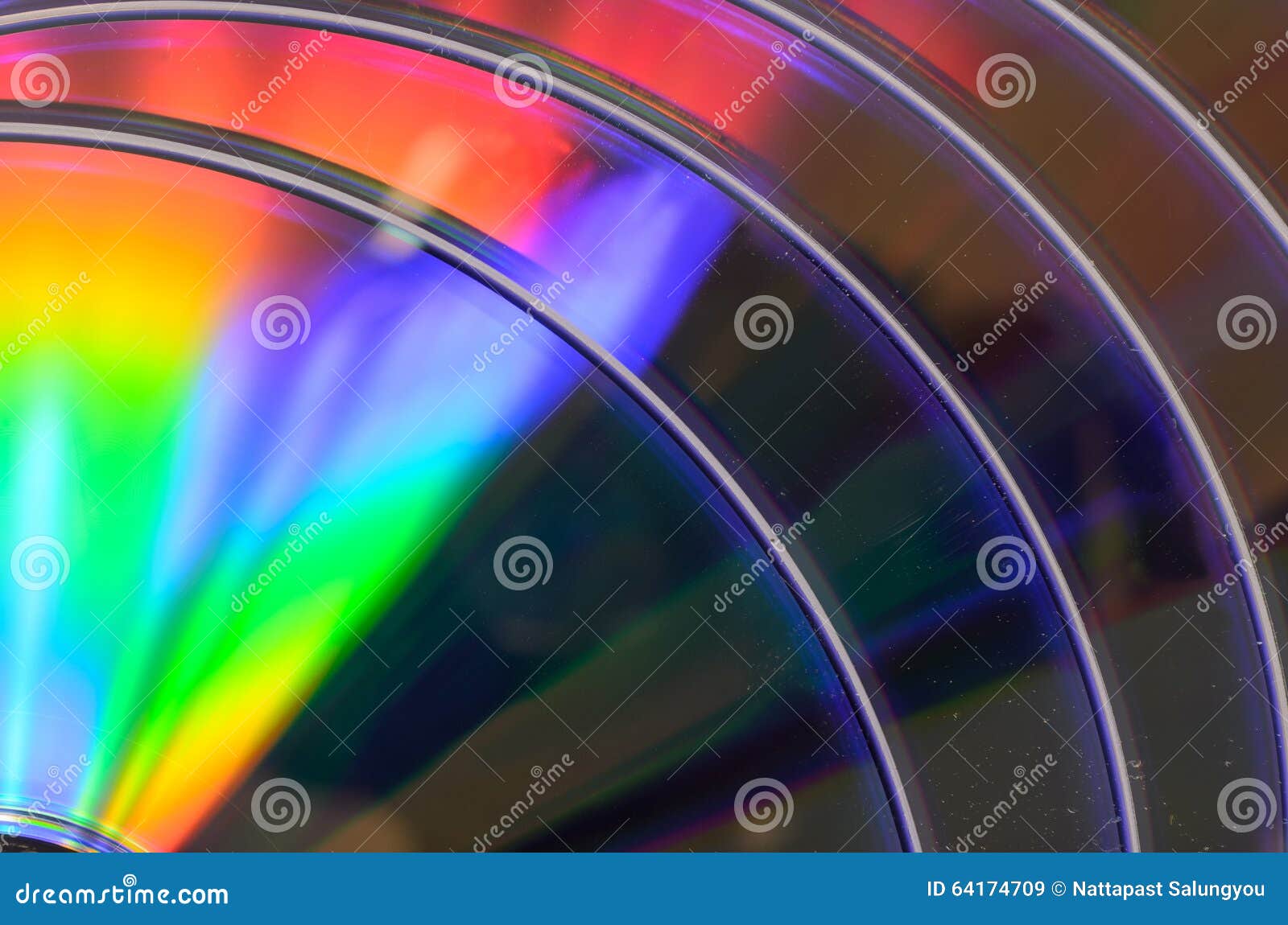 Rainbow cd dvd bluray stock image. Image of circle, blue - 64174709