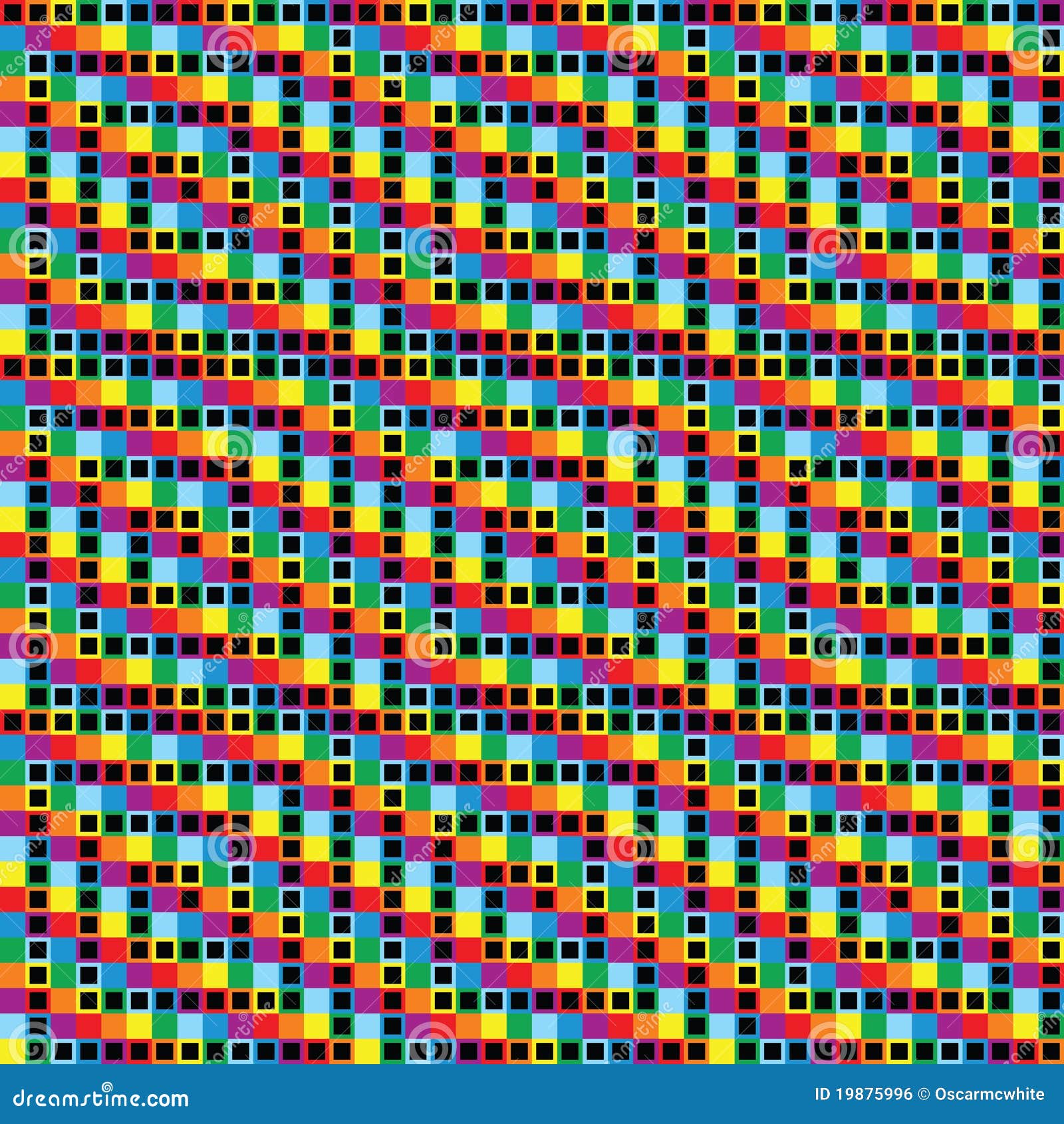 Rainbow Checkered Background Stock Vector - Illustration of design ...