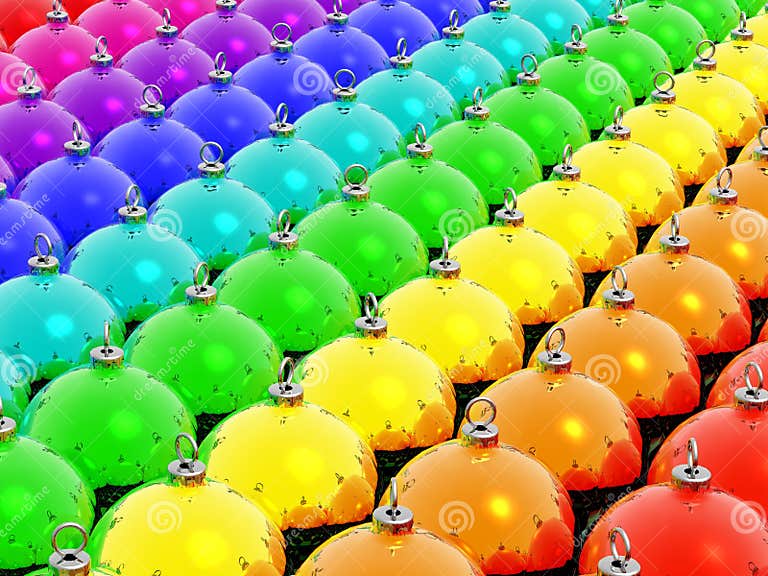 Rainbow christmas stock illustration. Illustration of happy - 1612541