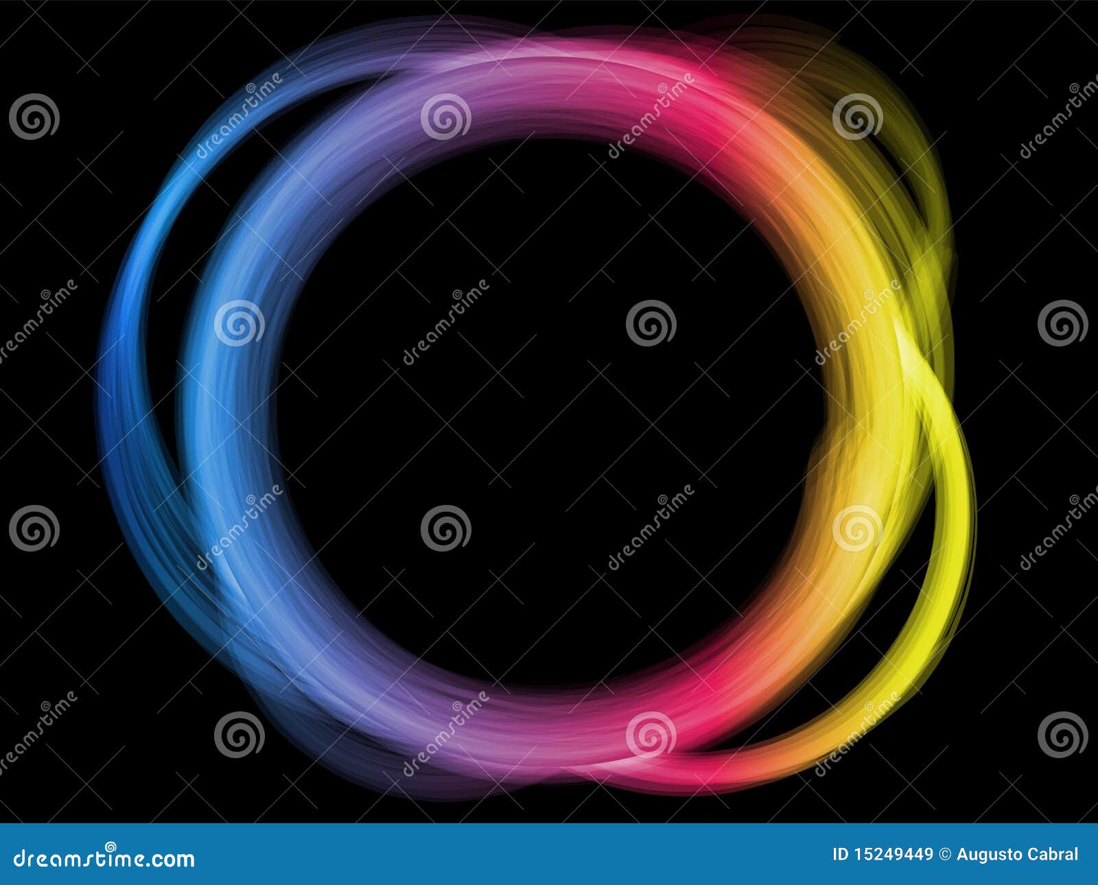 Rainbow Circle Border. stock vector. Illustration of light - 15249449