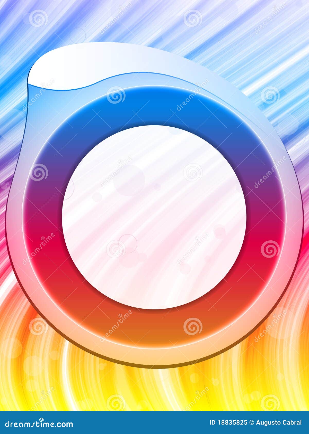 Rainbow Circle Border Background Stock Vector - Illustration of ...