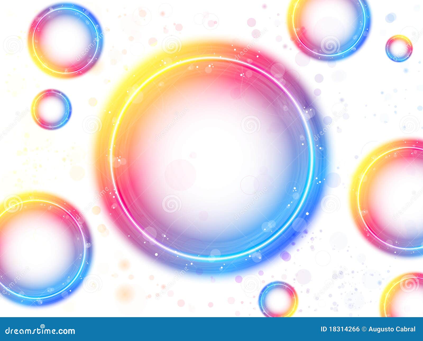 Rainbow Circle Bubbles Background Stock Vector - Illustration of color ...