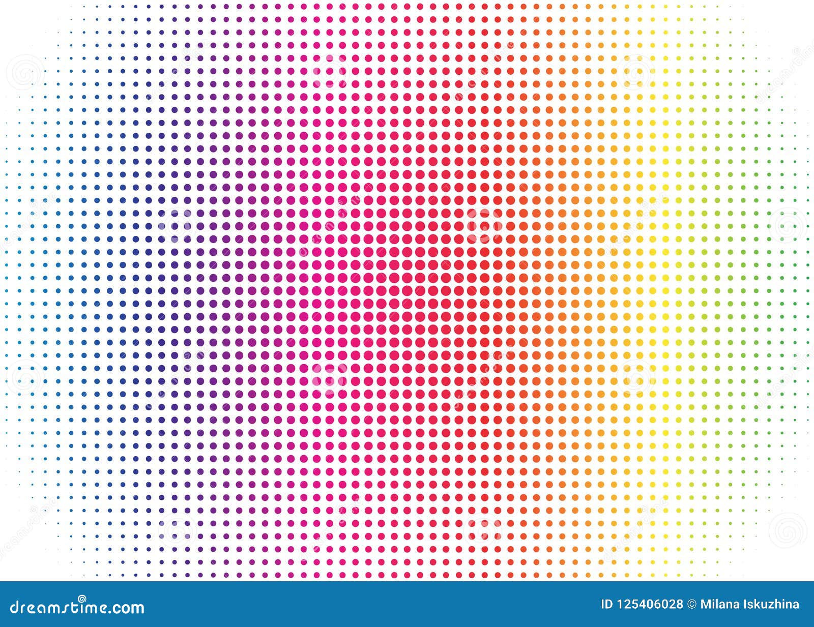 Rainbow Circle Consisting of Small Circles. Stock Vector - Illustration ...