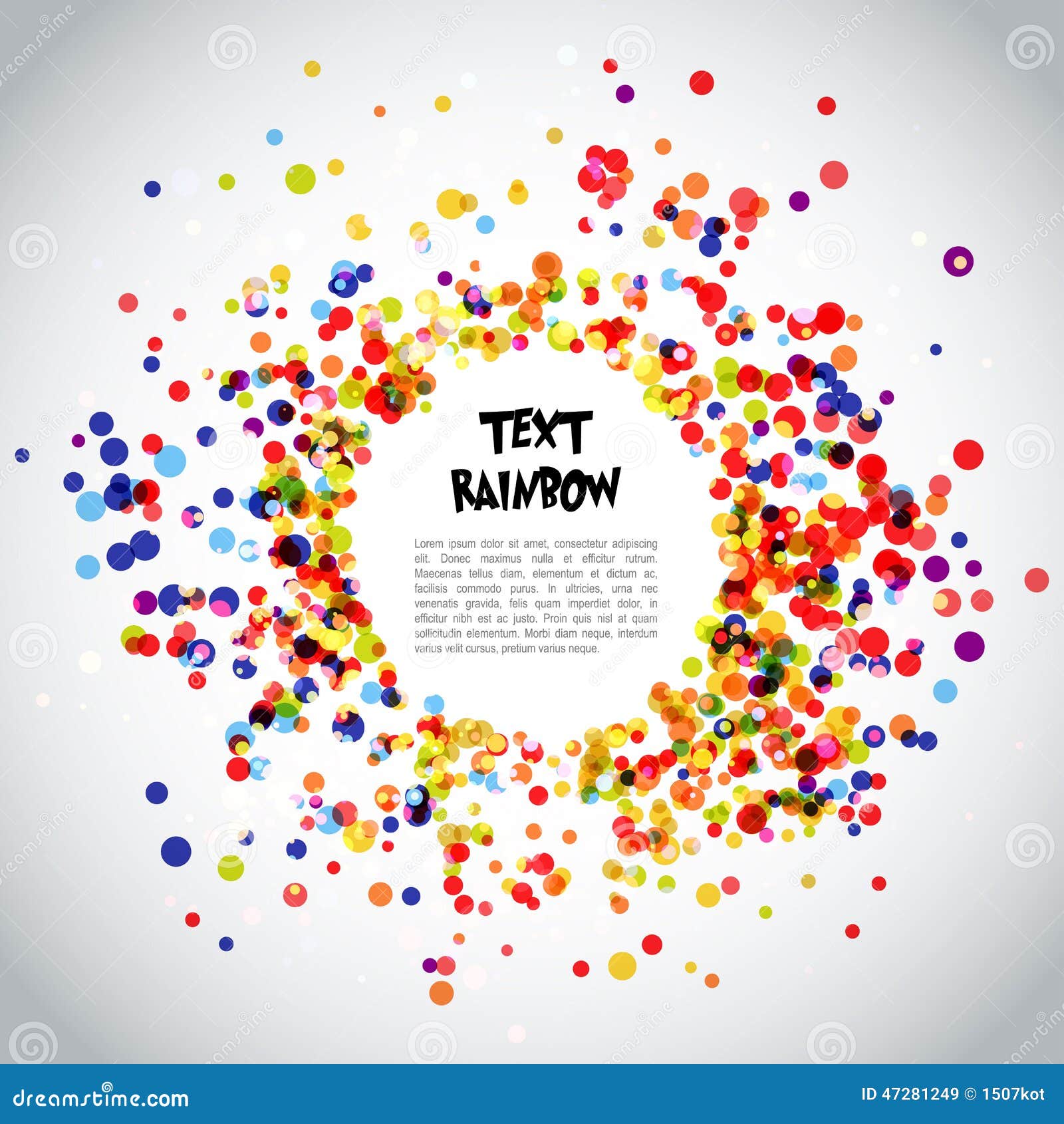 Rainbow Circle Pattern Background Stock Vector - Illustration of ...