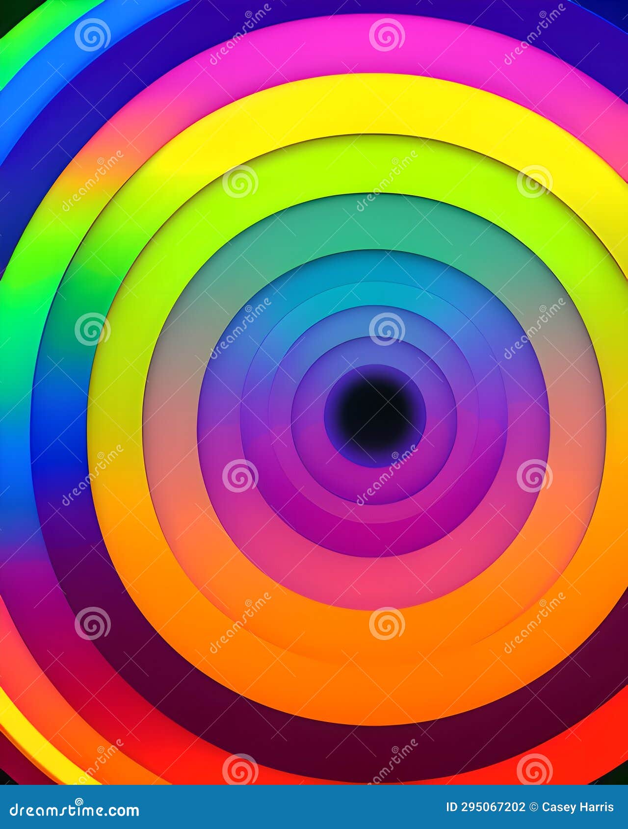 Rainbow Circle Pattern Stock Illustration Illustration Of Yellow