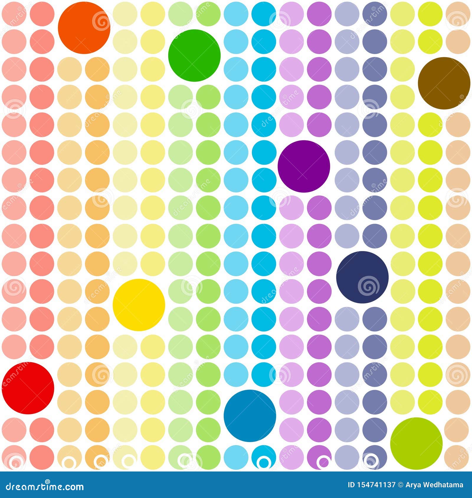 Rainbow Circle Pattern Wallpaper Stock Illustration - Illustration of ...