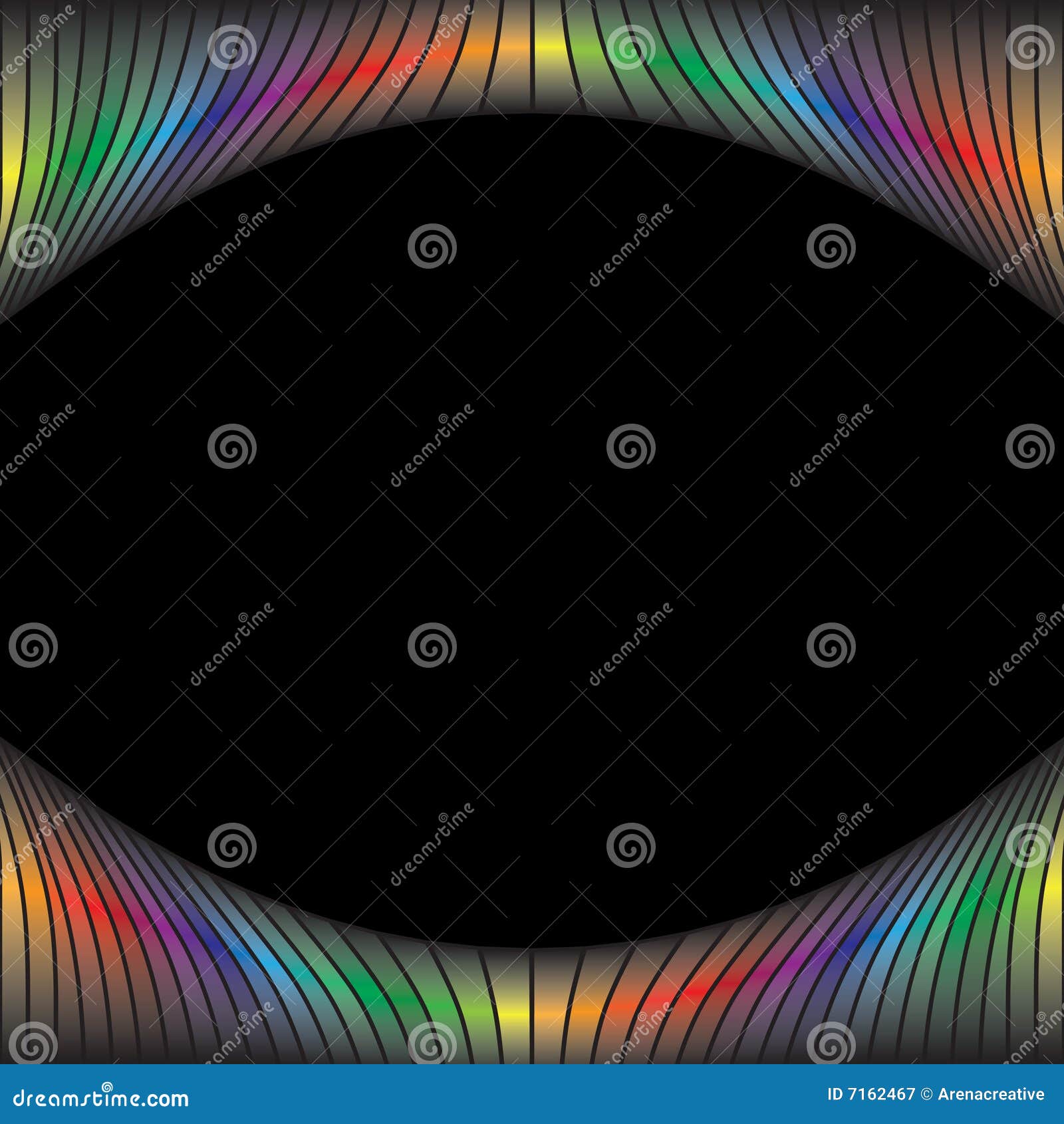 Rainbow Circles Border stock vector. Illustration of backdrop - 7162467