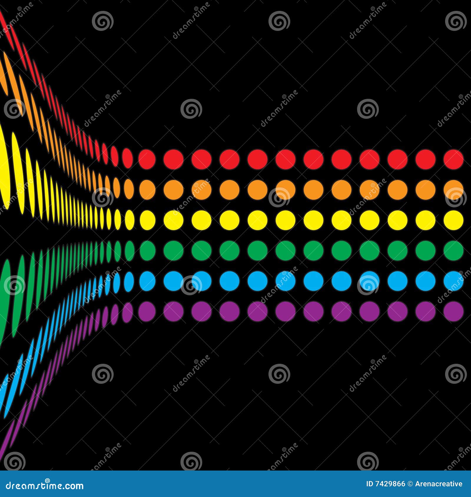 Rainbow Circles Layout stock vector. Illustration of grunge - 7429866