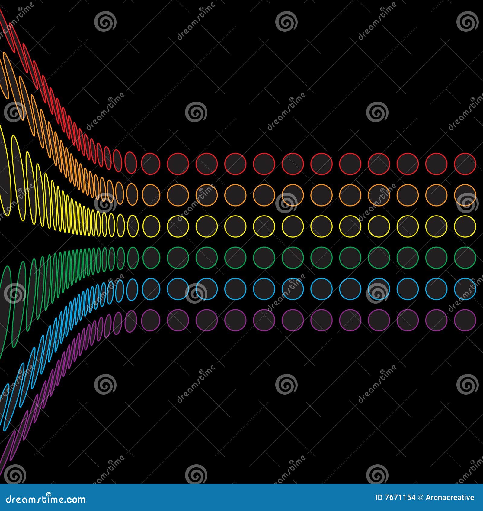 Rainbow Circles Layout stock vector. Illustration of magazine - 7671154