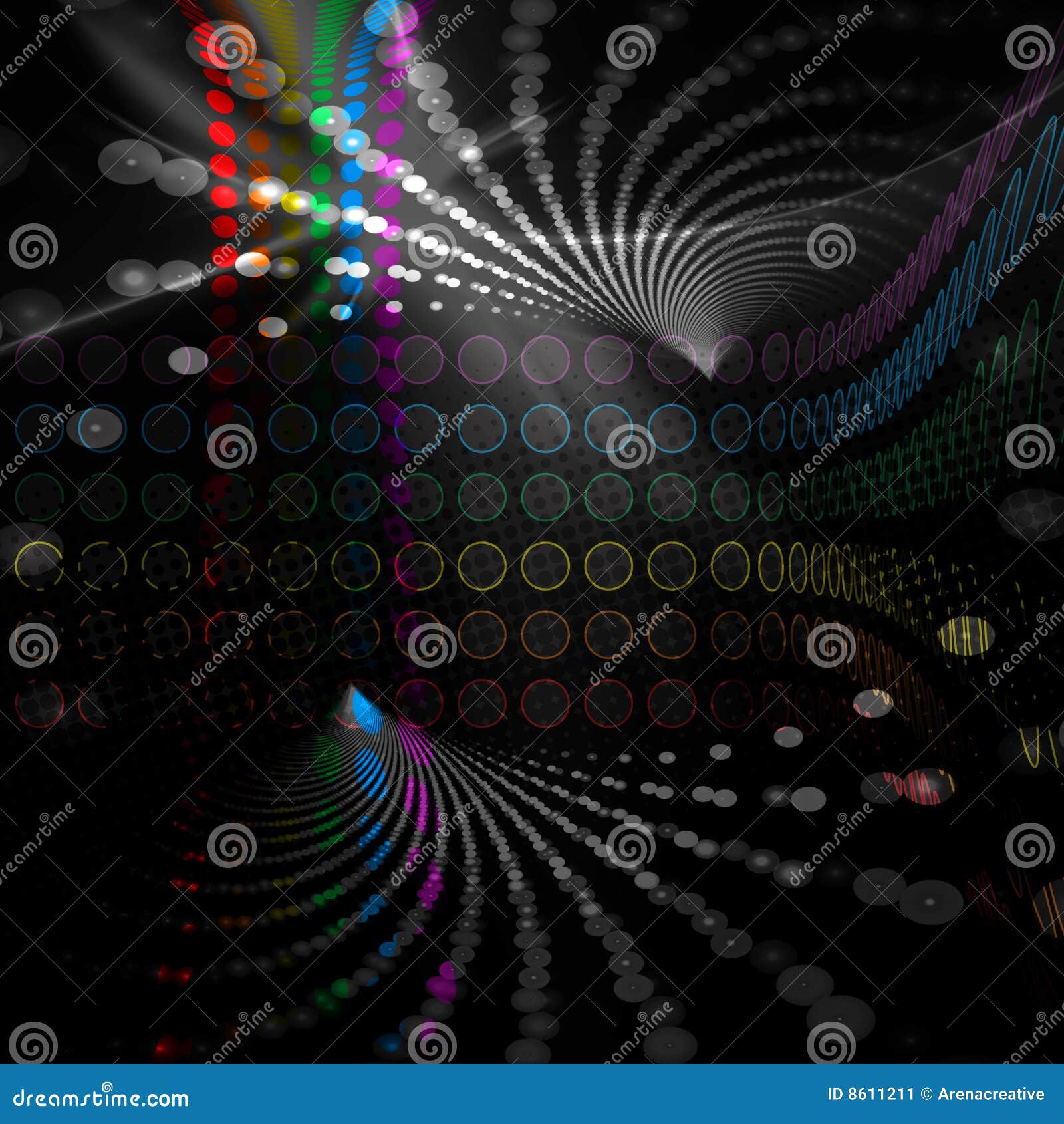 Rainbow Circles Layout stock illustration. Illustration of flowing ...