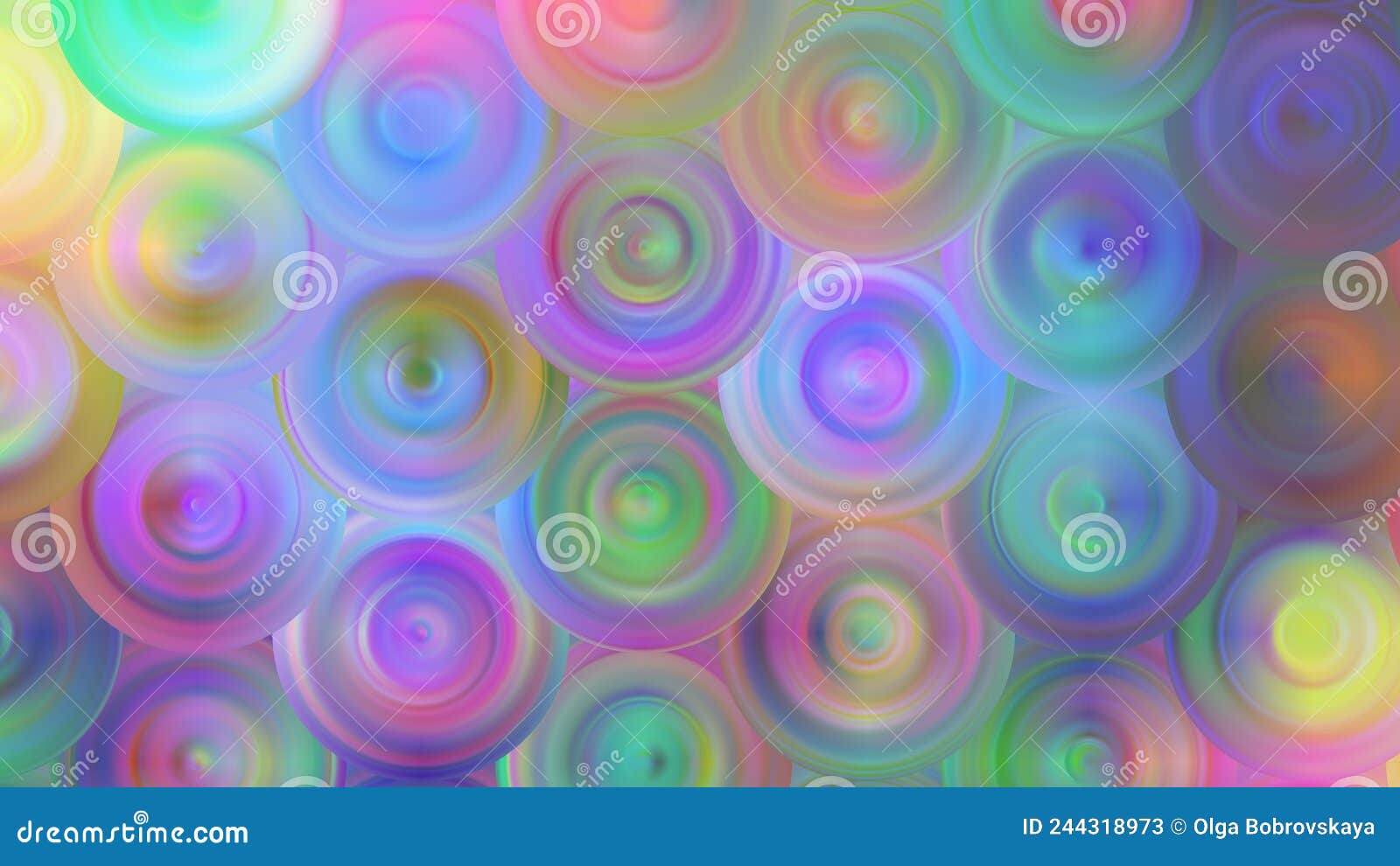 Rainbow Circular Texture. Elegant Geometric Pattern. Stock Illustration ...