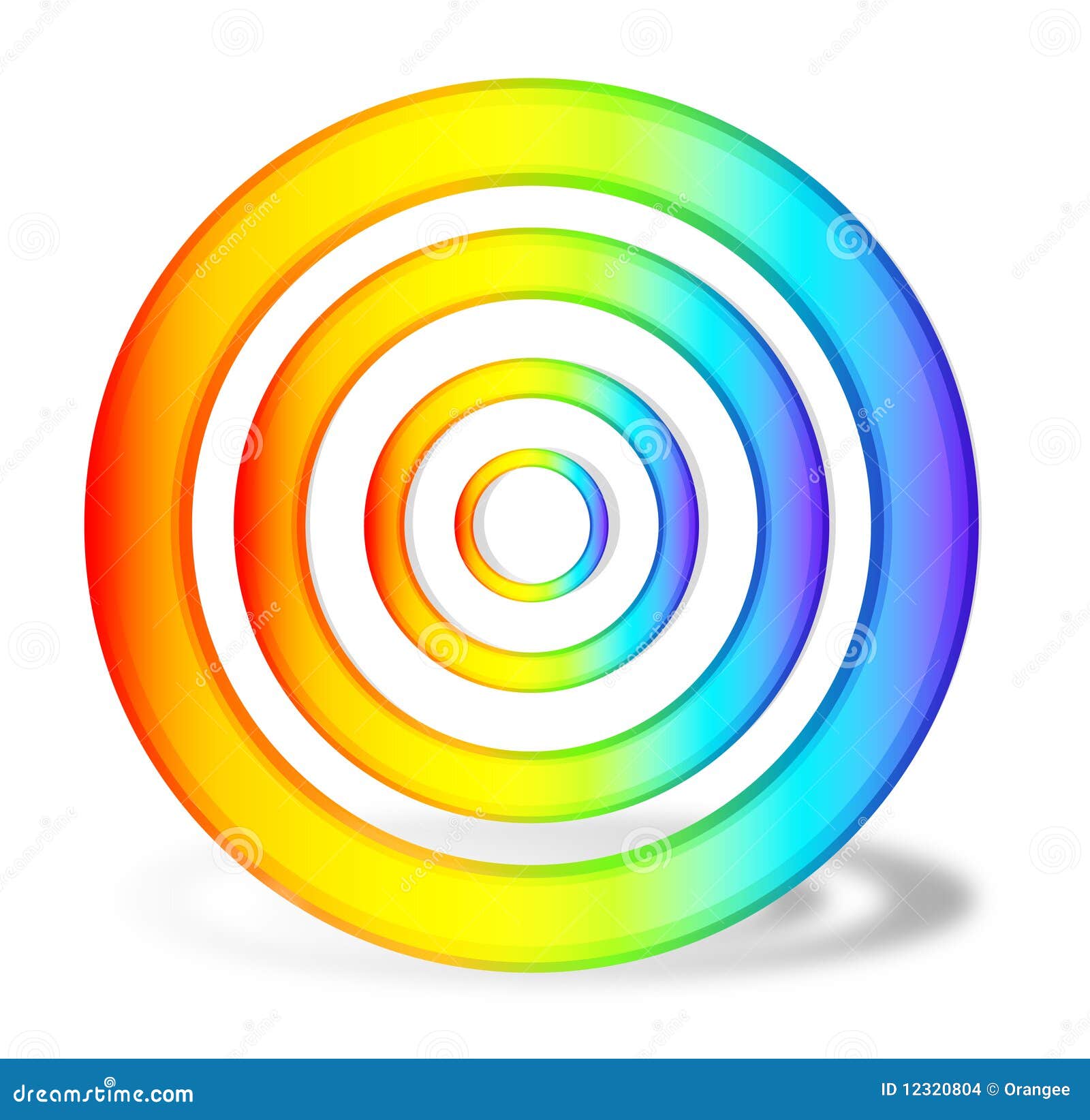 Rainbow cirlce stock vector. Illustration of colours - 12320804