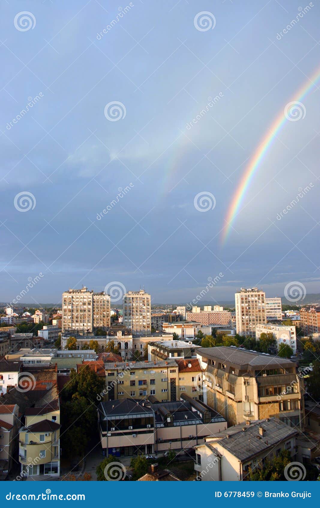 Rainbow city stock image. Image of praga, atchitecture - 6778459