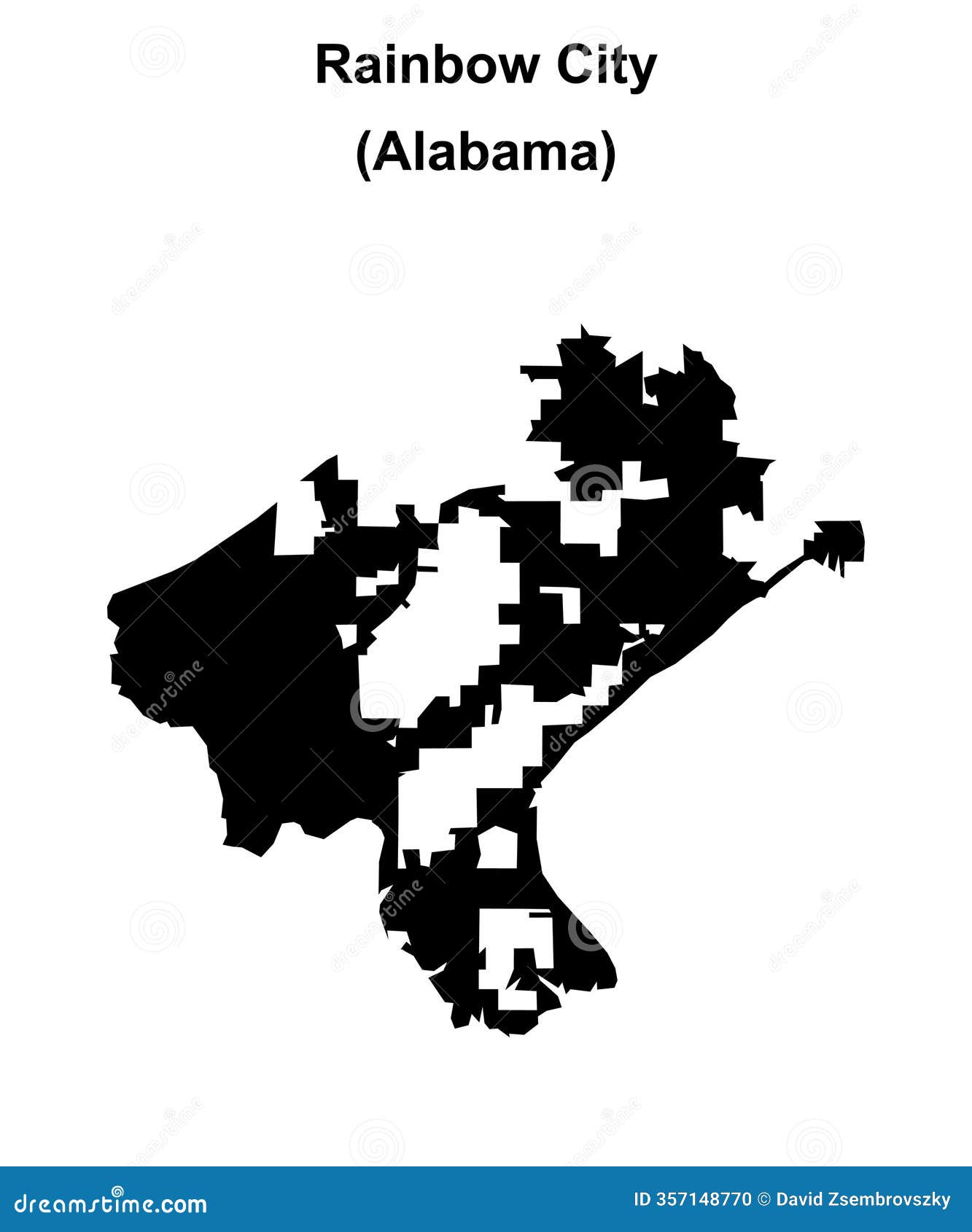 Rainbow City outline map stock vector. Illustration of boundaries ...