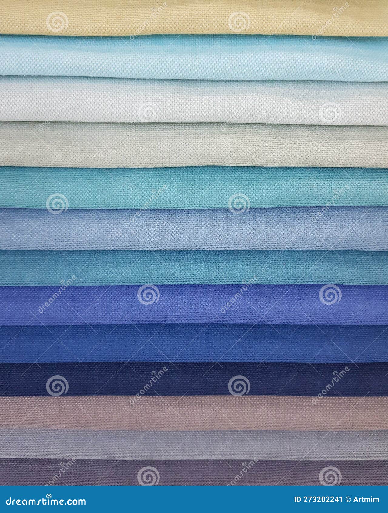 Rainbow Clothes Stack. Bright Colourful Fabric Stock Image - Image of ...