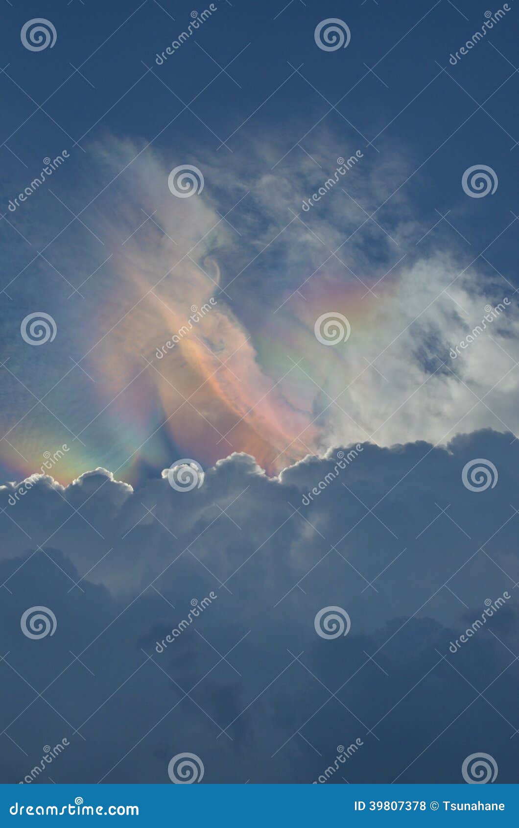 Rainbow cloud stock photo. Image of white, landscape - 39807378
