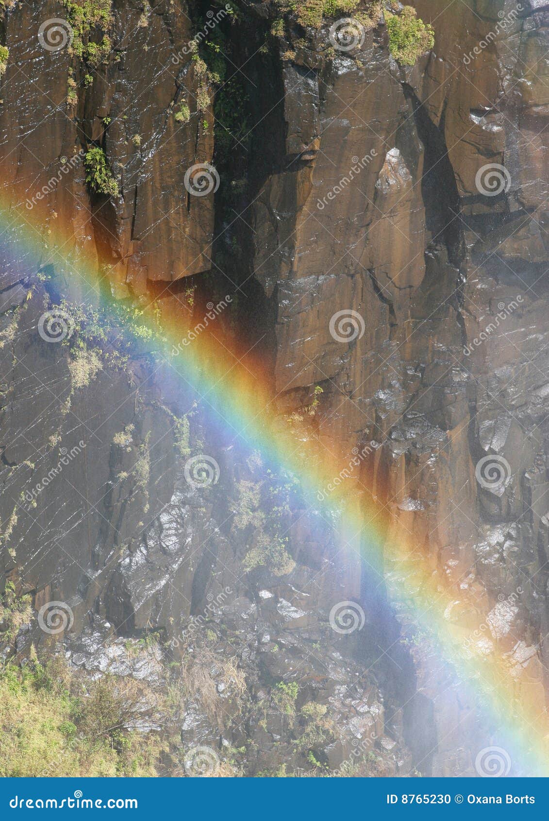 Rainbow in the Cloud of the Water Drop. Stock Photo - Image of light ...