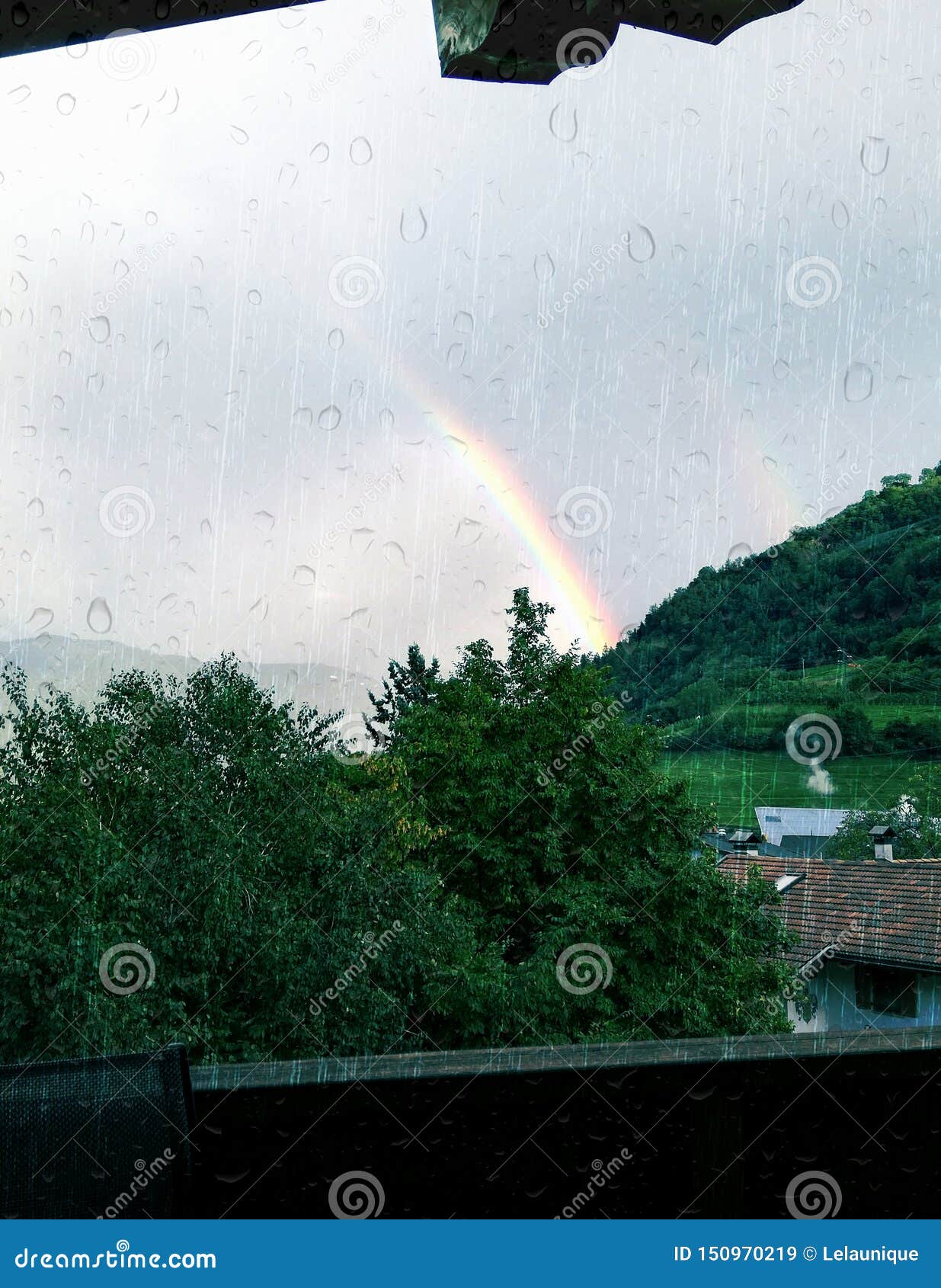 Rainbow stock image. Image of rainbow, waterdrops, hope - 150970219