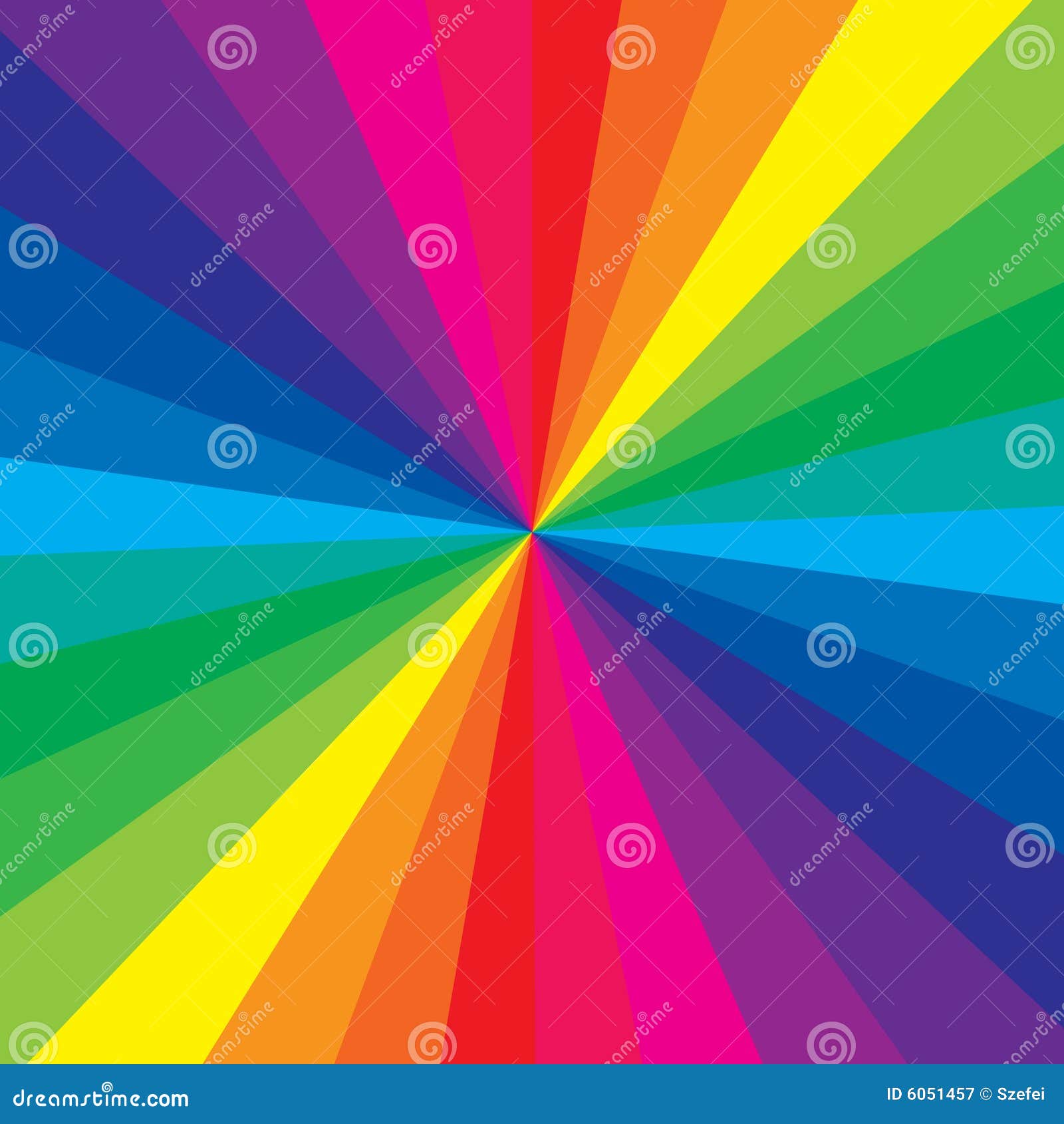 Rainbow color stock vector. Illustration of burst, circle - 6051457