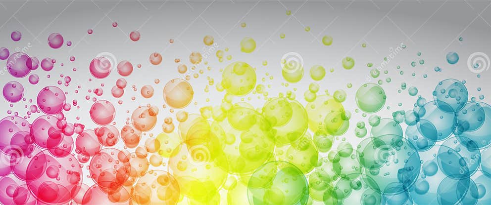 Rainbow color bubbles stock vector. Illustration of rainbow - 78066987