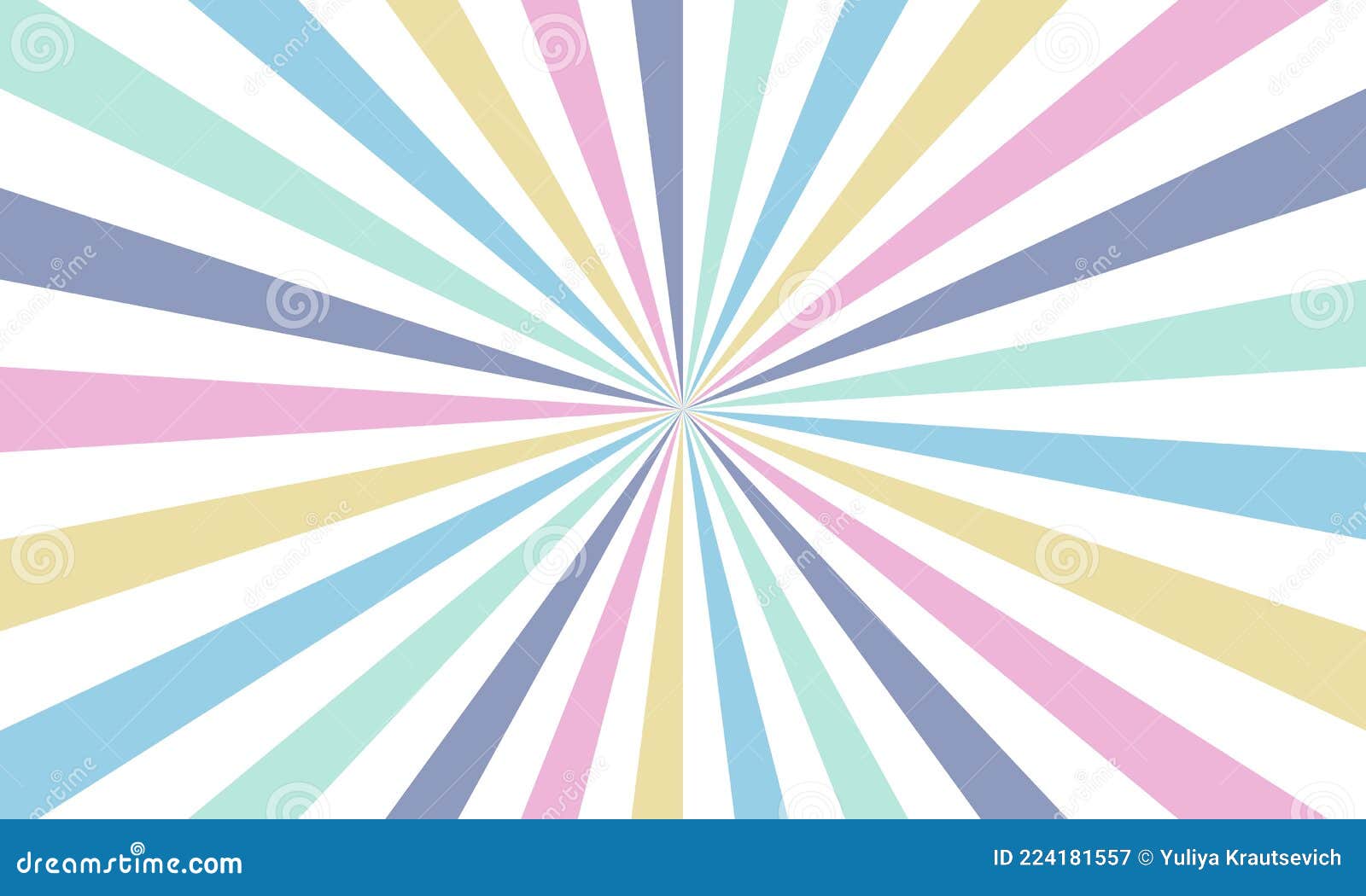 Rainbow Color Burst Background. Rays Background in Retro Style. Vector ...