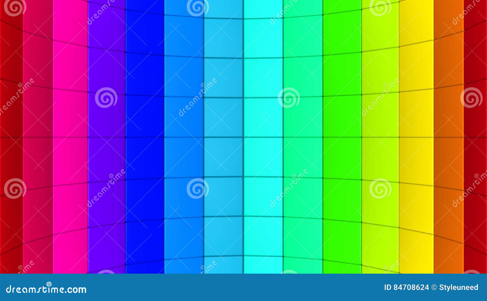 Rainbow Color Cubes Background Stock Illustration - Illustration of ...