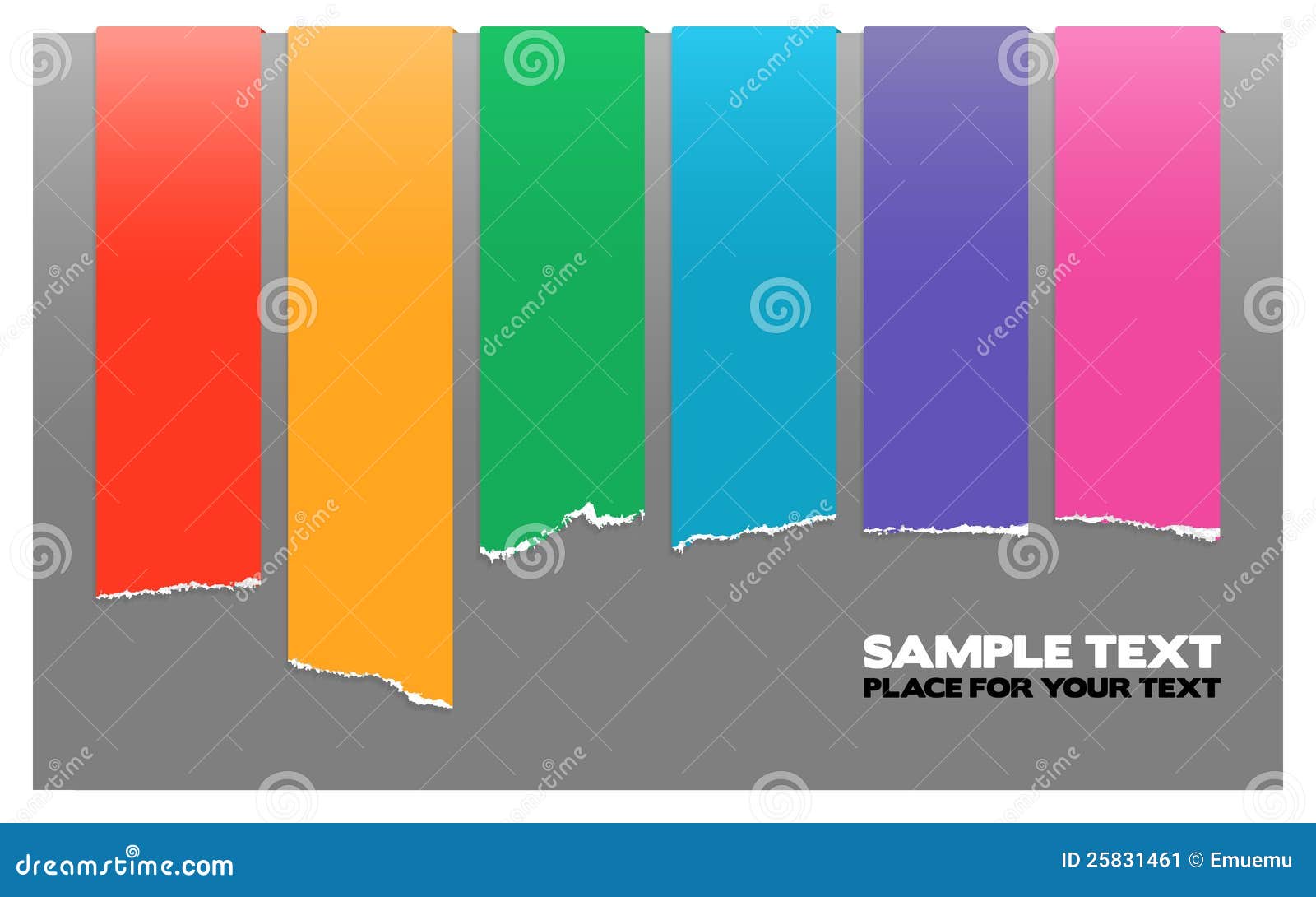 Rainbow color labels stock vector. Illustration of banner - 25831461