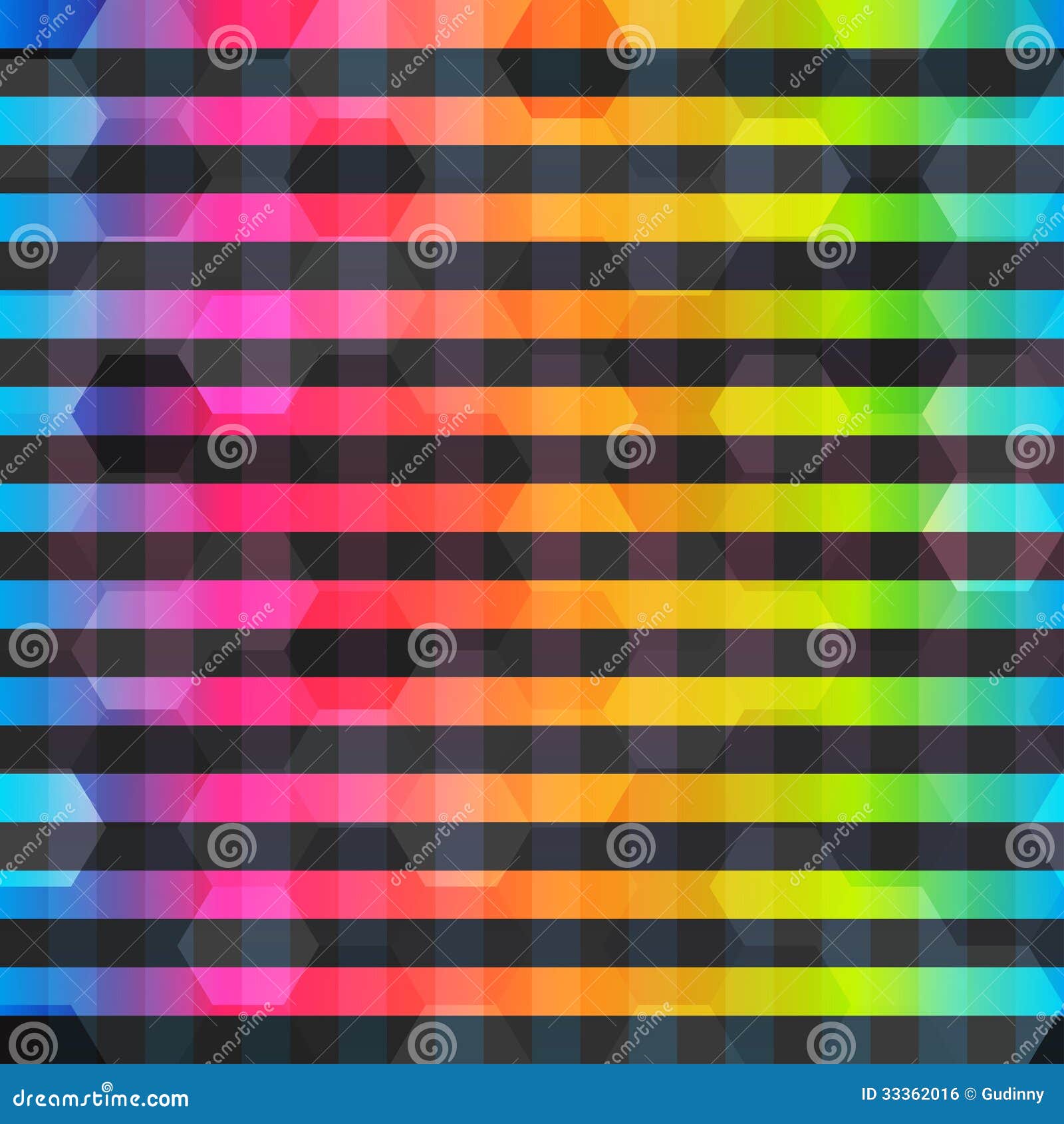 Rainbow Color Lines Seamless Pattern Stock Vector - Illustration of ...
