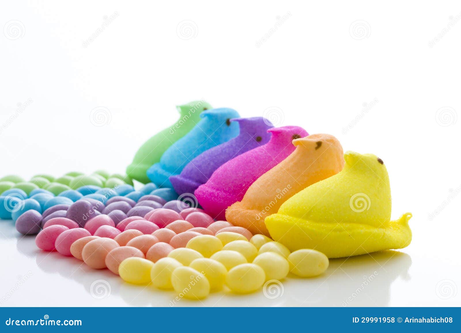 Rainbow Easter editorial stock photo. Image of peep, white - 29991958