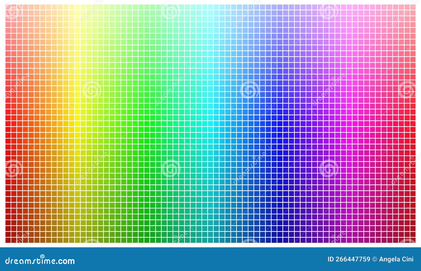 Rainbow Color Palette with Every Hue Stock Vector - Illustration of ...