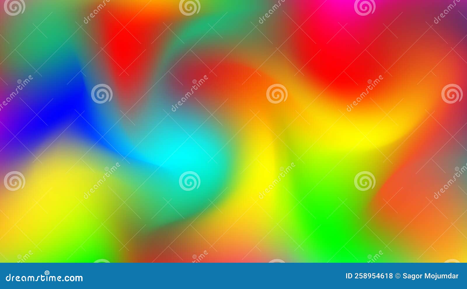 Rainbow Color Soft Gradient Background Stock Vector - Illustration of ...
