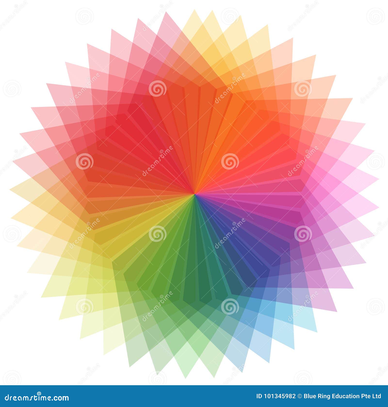 Rainbow Color in Star Shape Stock Illustration - Illustration of pink ...