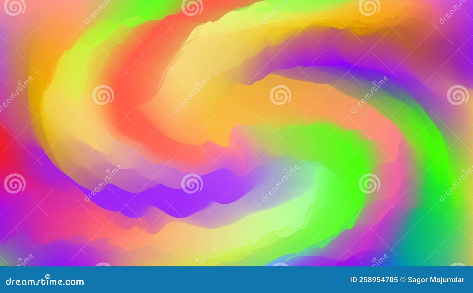 Rainbow Color Swirl Abstract Background Design Stock Vector ...