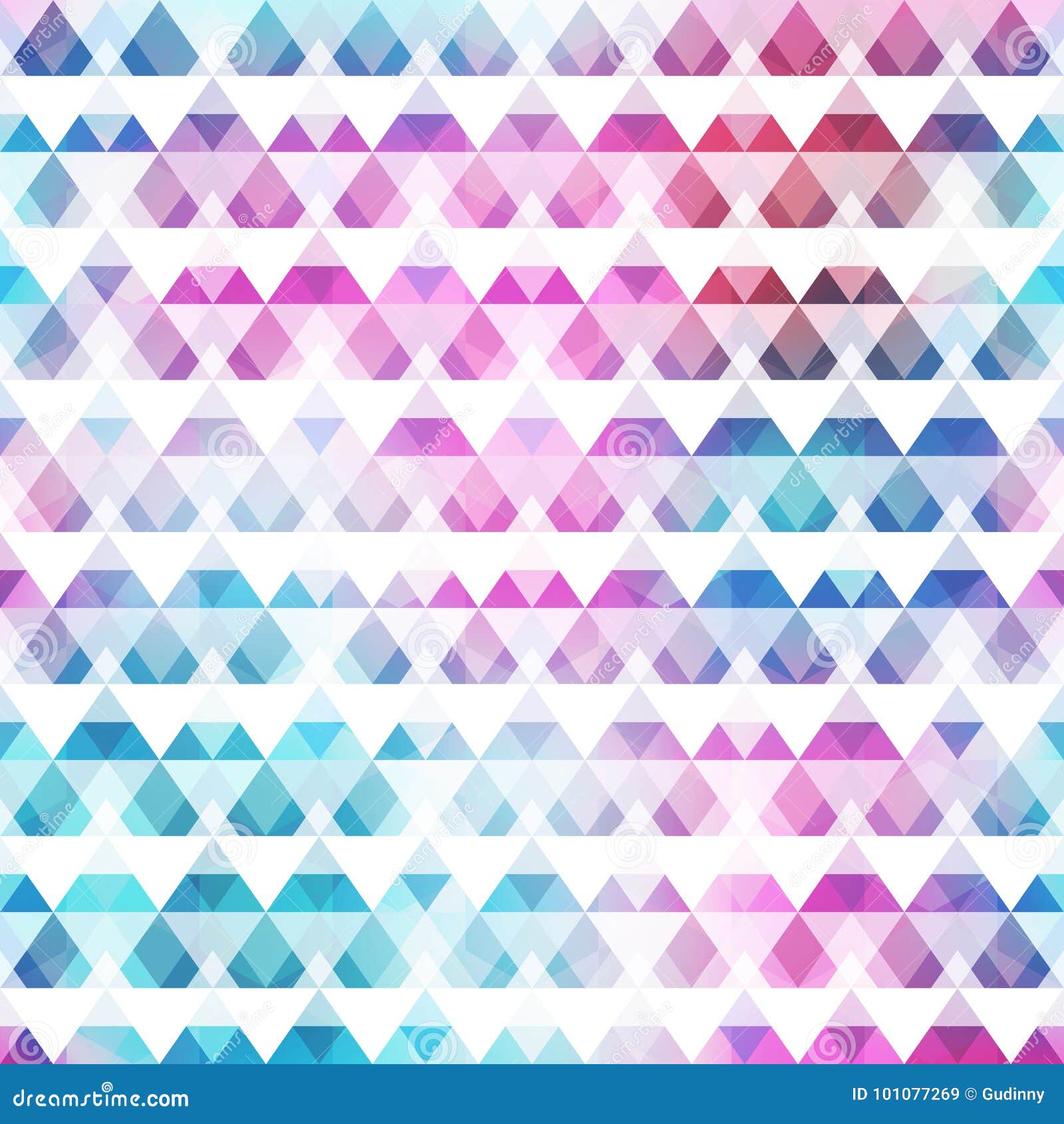 Rainbow Color Triangle Seamless Pattern Stock Vector - Illustration of ...