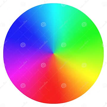 Rainbow color wheel stock illustration. Illustration of contrast - 79014296