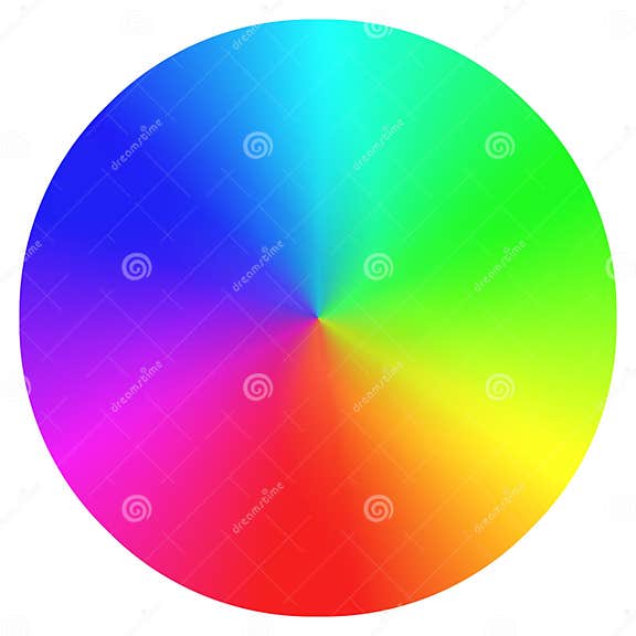 Rainbow color wheel stock illustration. Illustration of contrast - 79014296